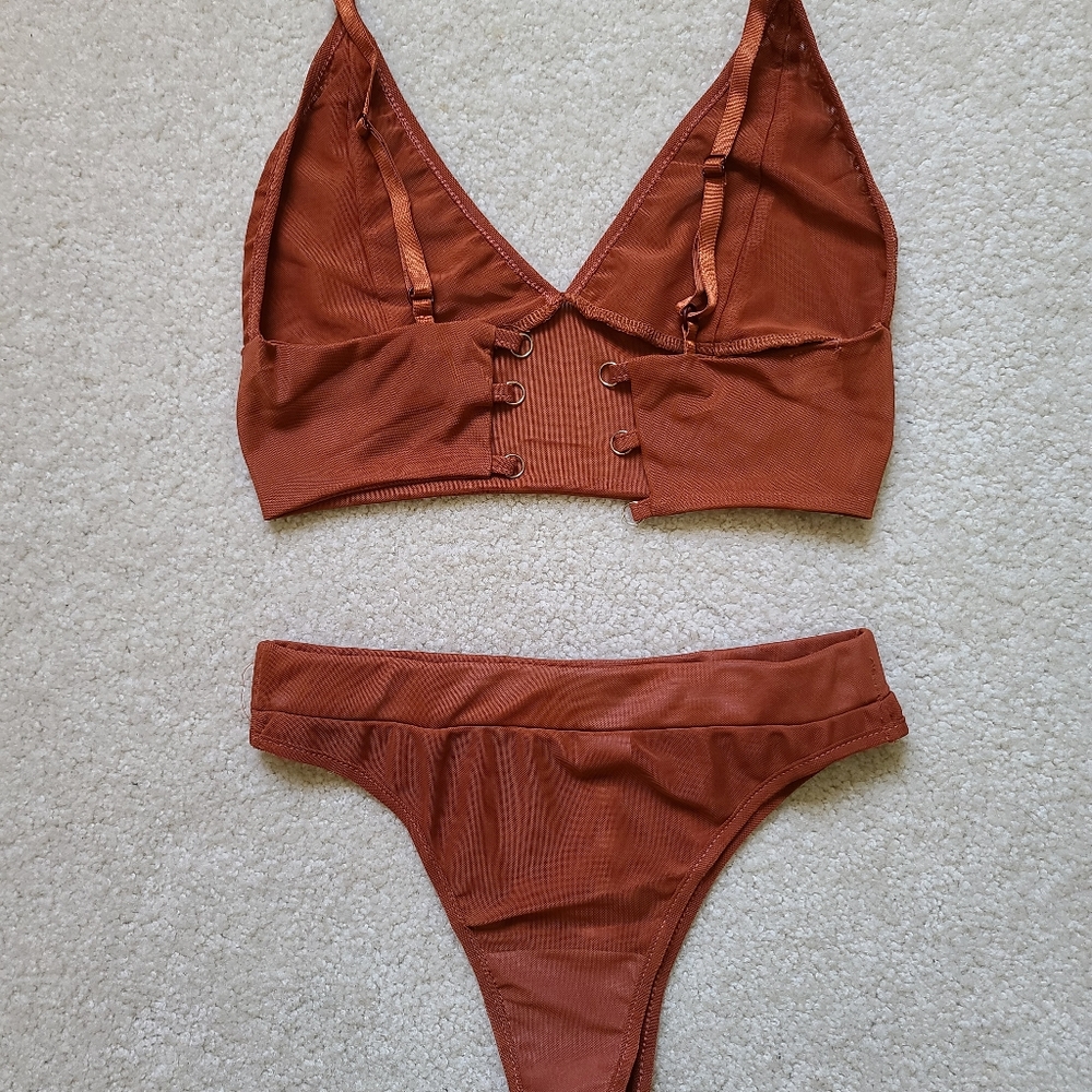 Rust Sheer Bikini - Gem